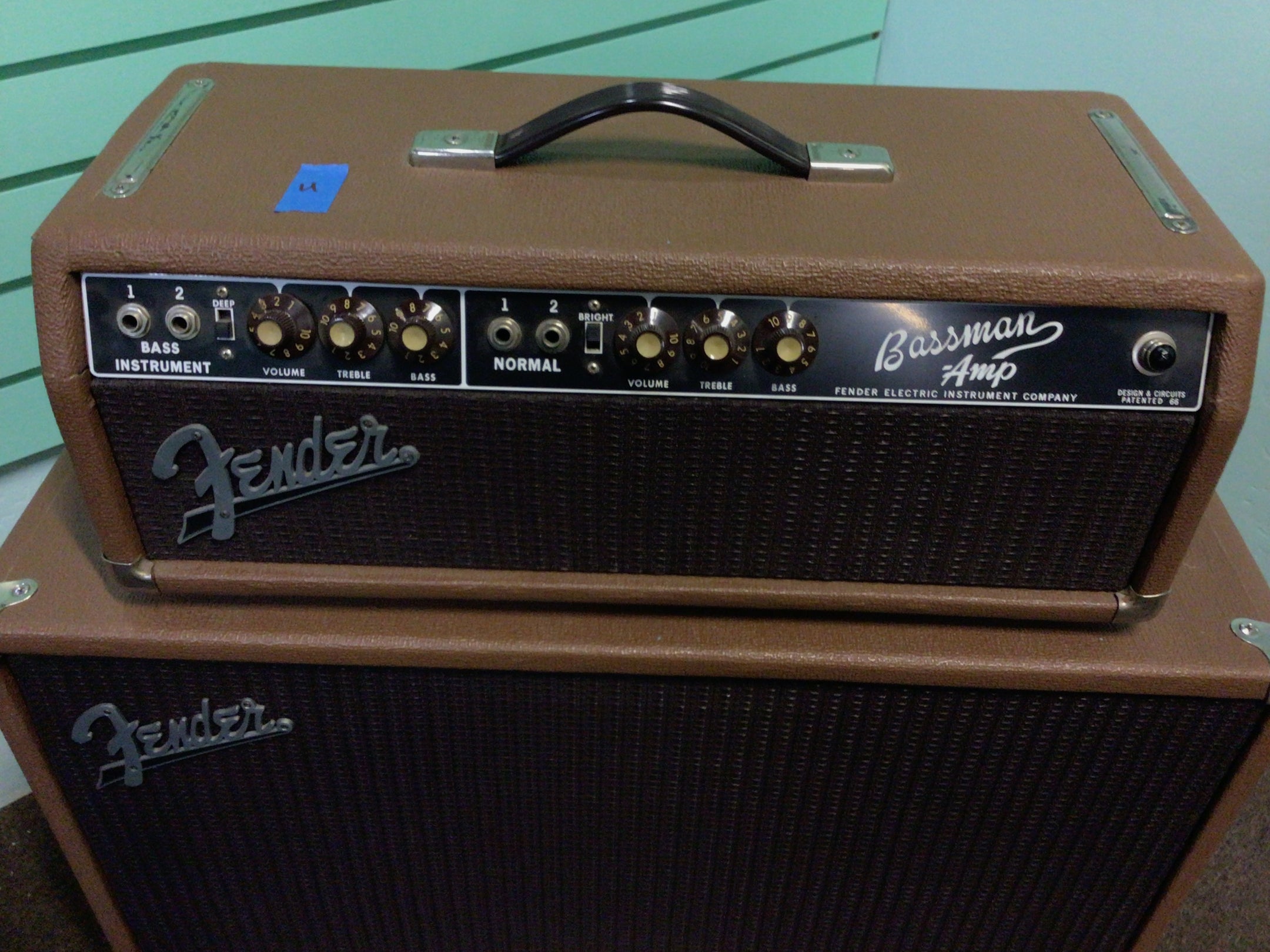 Fender Bassman Amp Head and Cab 1970 Vintage – Sunday Guitars