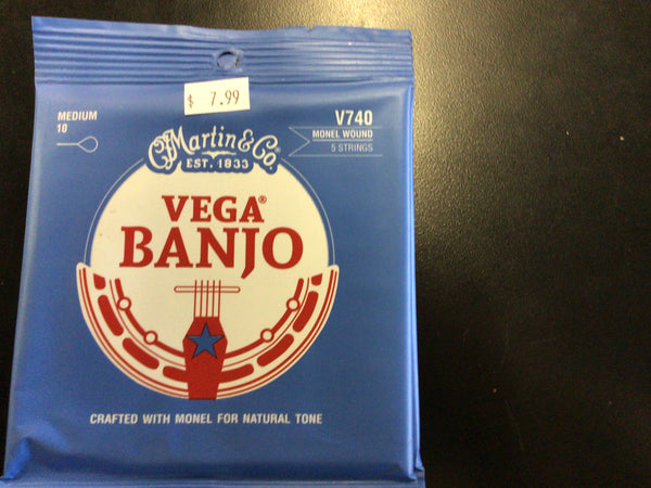 Martin Banjo Monel Strings Loop End V740 – Sunday Guitars