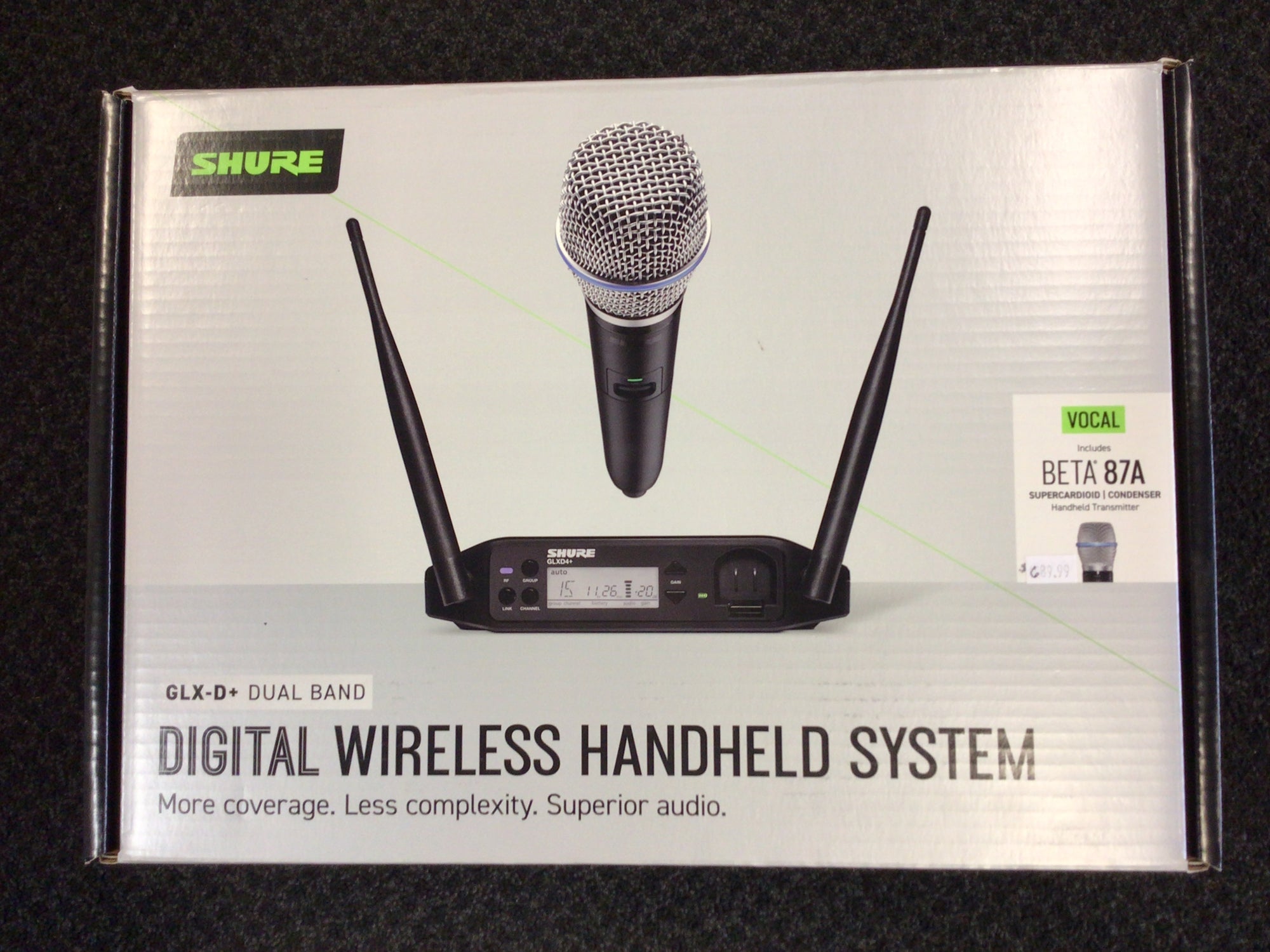 Shure Dual Band Digital Wireless Handheld Microphone System – Sunday ...